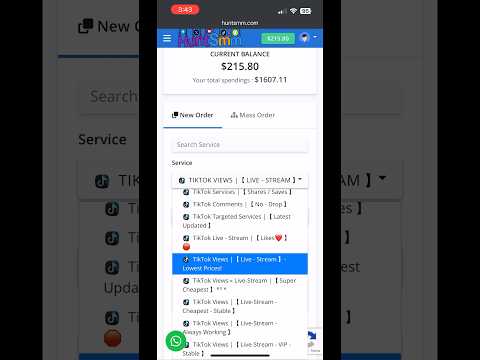 How to buy tiktok views live stream lowest price #smm #shorts