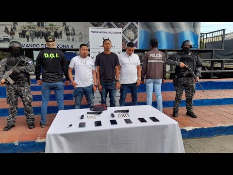 Guayaquil: detienen a 3 hombres armados y uno de ellos tiene una sentencia de 17 años