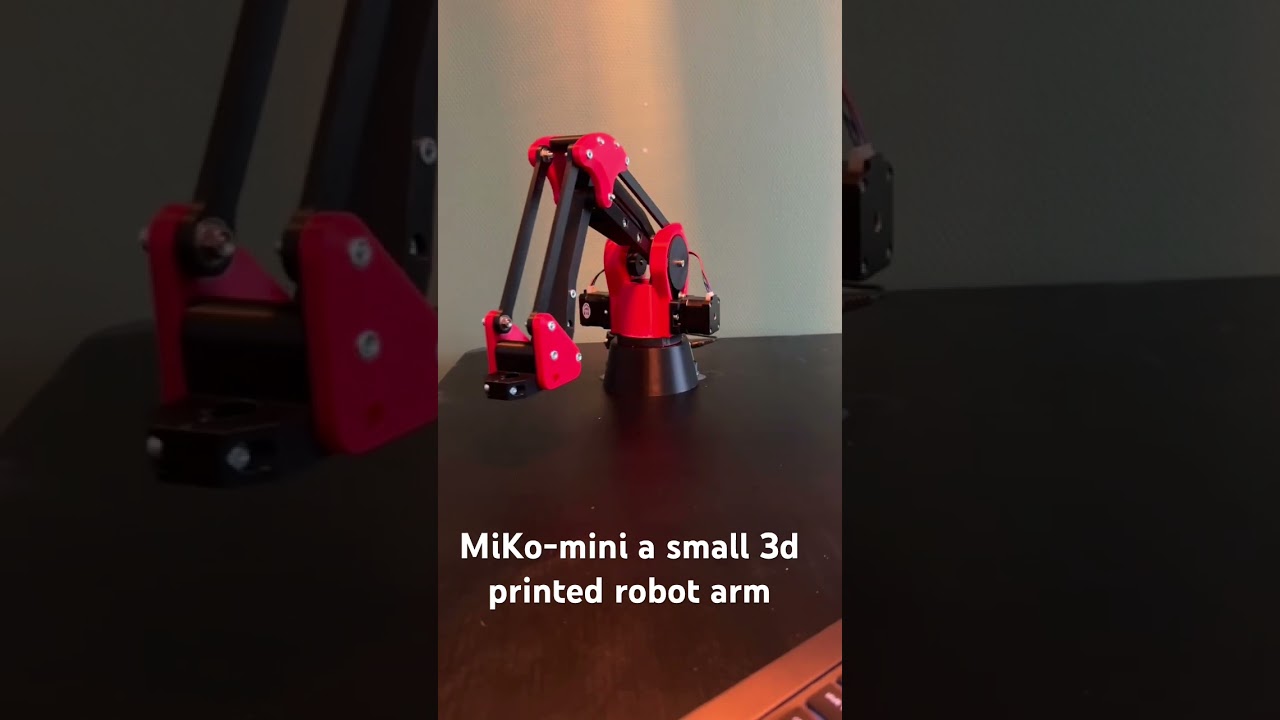 MiKo mini a small 3d printed robot arm #3dprinting #pythonrobotics #engineering #arduino
