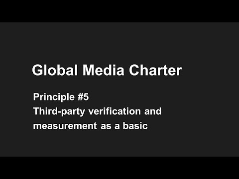 Principle #5: Third-party verification and measurement as a basic
