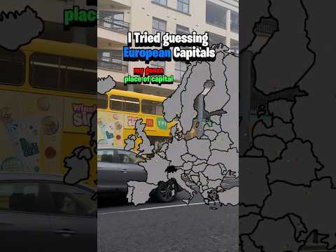 I tried guessing European Capitals #mapping #map #europe #geography