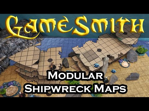 Build Modular Shipwreck Maps for your Tabletop Game (2021) GameSmith S03E013