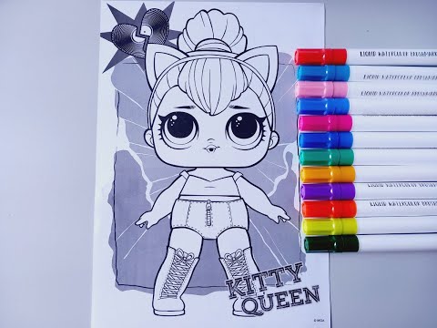 KITTY QUEEN LOL DOLL SURPRISE#lolsurprise #coloring #coloringpagesforchildren #lol