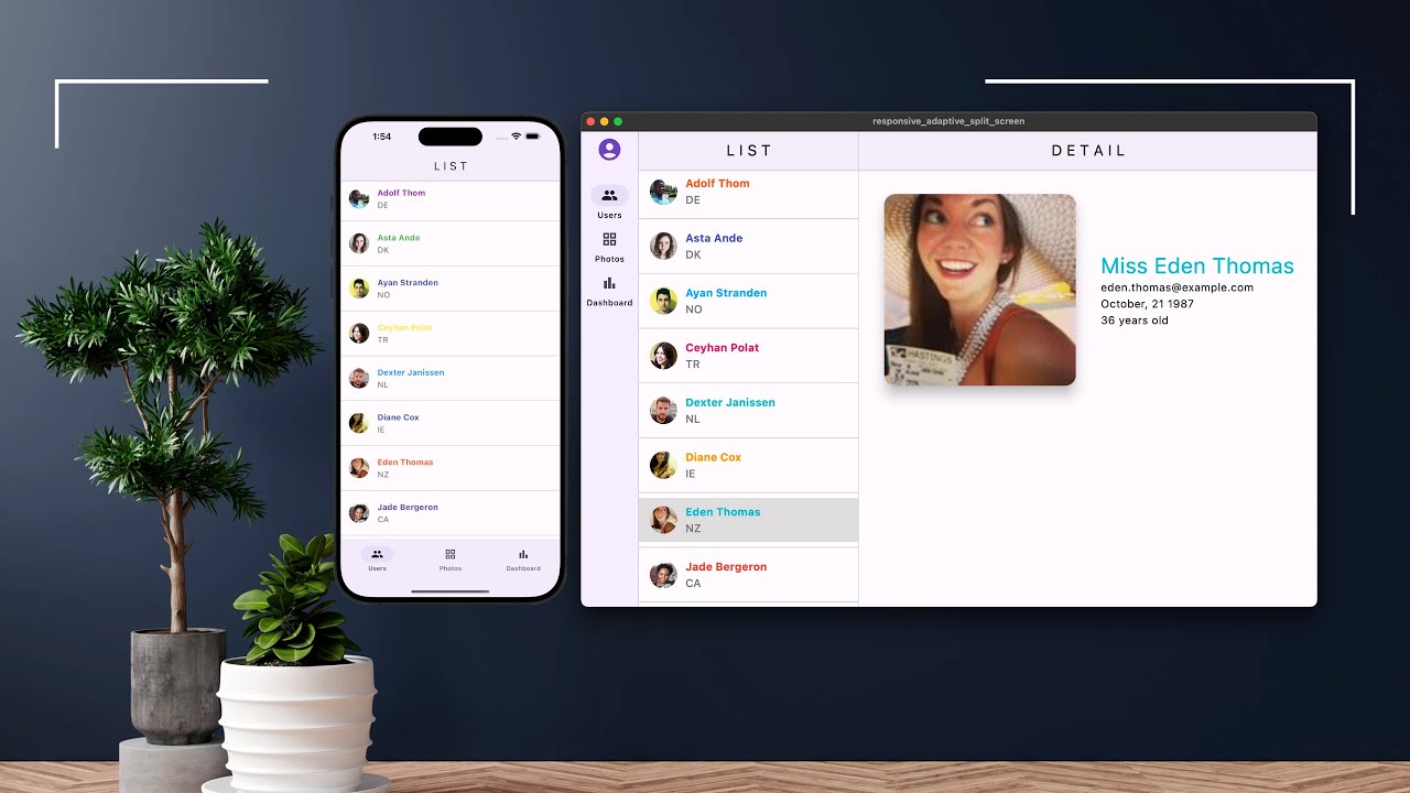Flutter Responsive Design Split-Screen: Mobile, Desktop, Web - Section 1 of 5