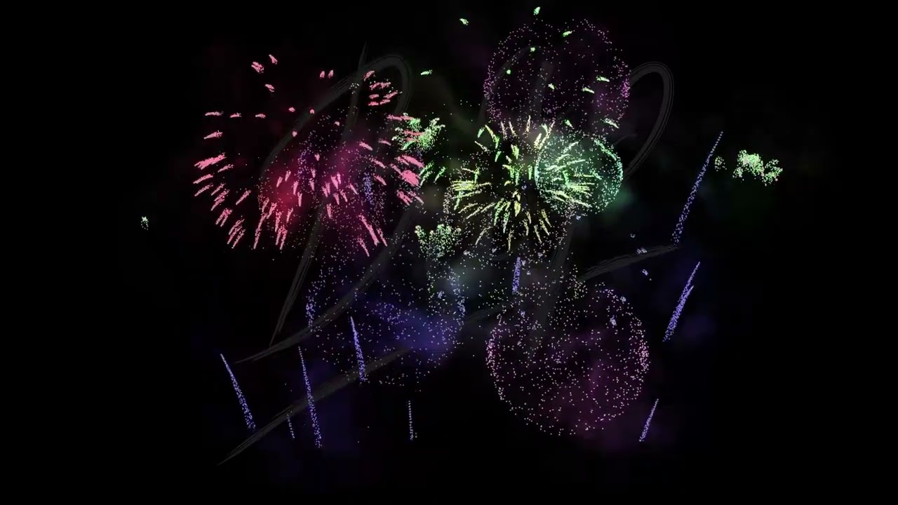 Thinking particles C4D...Test 001 Programmable fireworks