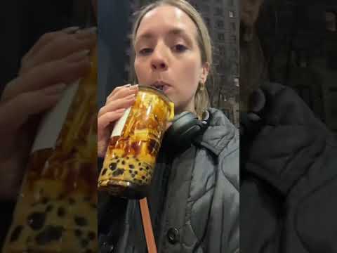 my first #tigersugar boba 🤤 #foodiesofnyc #bobatea #nycfoodie #nycvlog