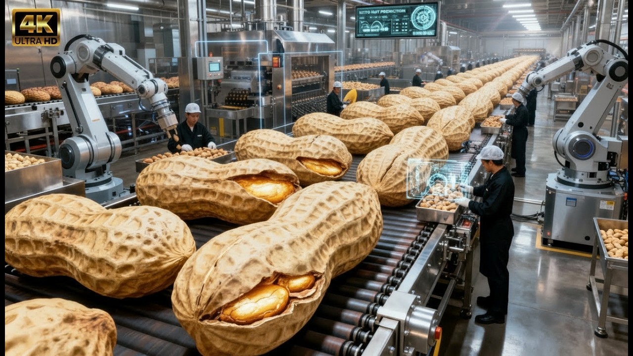Inside the Roasted Peanut Factory – Full Process How Luxury Snacks Are Made