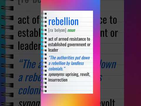 REBELLION (C1 Advanced) Learn English Vocabulary