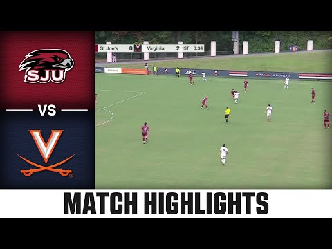 Saint Joseph's vs. Virginia Match Highlights | 2024 ACC Men's Soccer