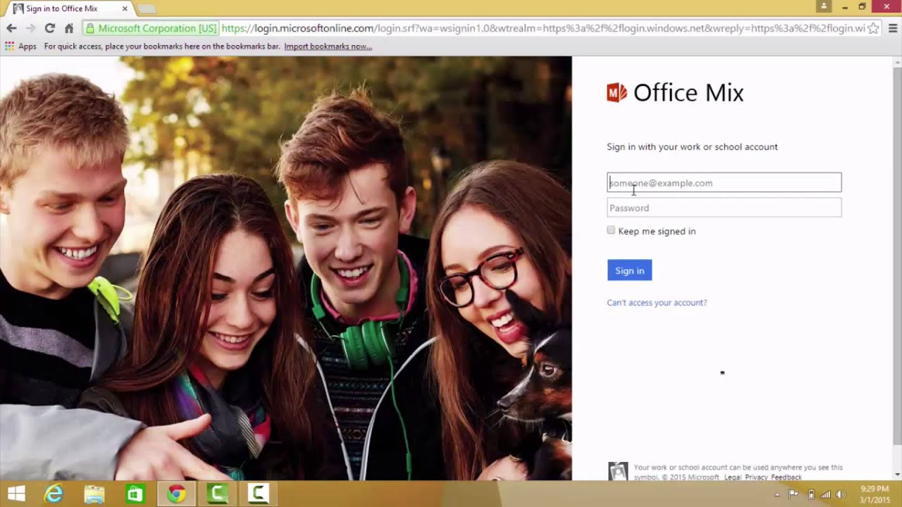 Downloading Office Mix