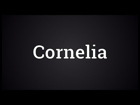 Cornelia Meaning