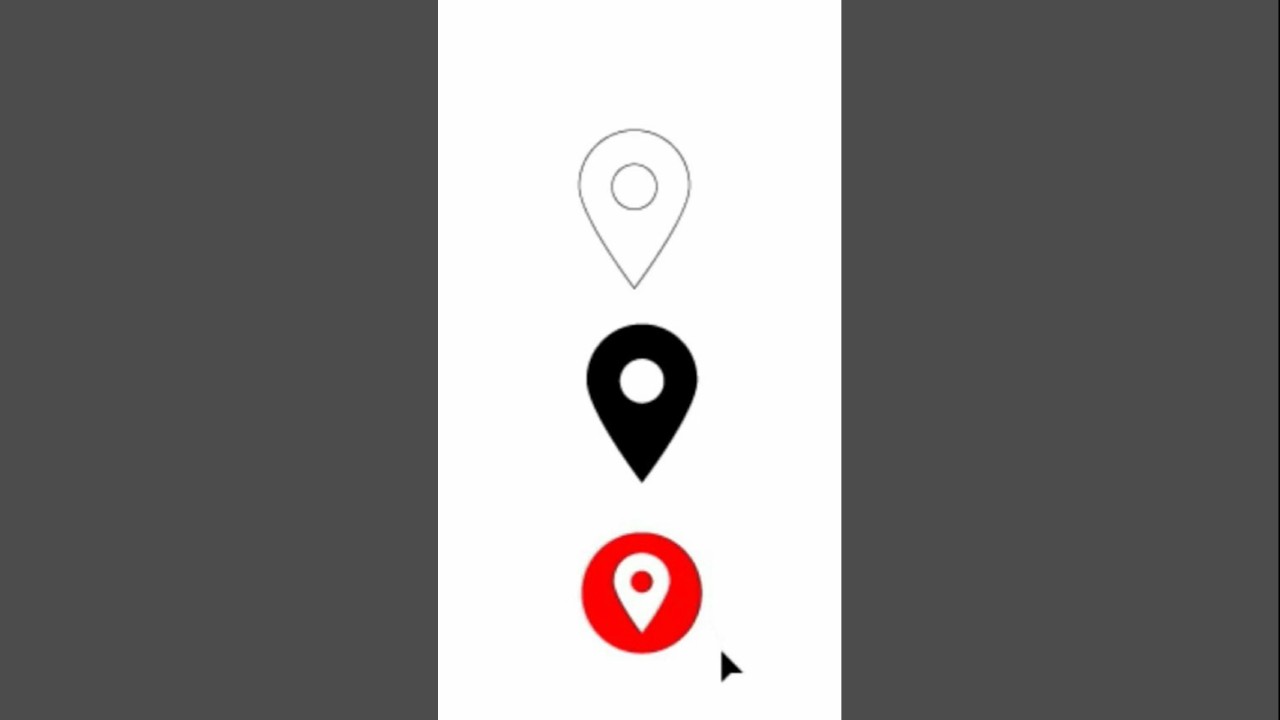 Adobe Illustrator Vector Contact Icons Design Location | tigrap #adobeillustrator  #banglatutorial