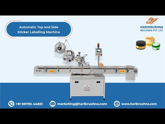 Labelling Machines - Automatic Horizontal Top Side Sticker Labelling ...