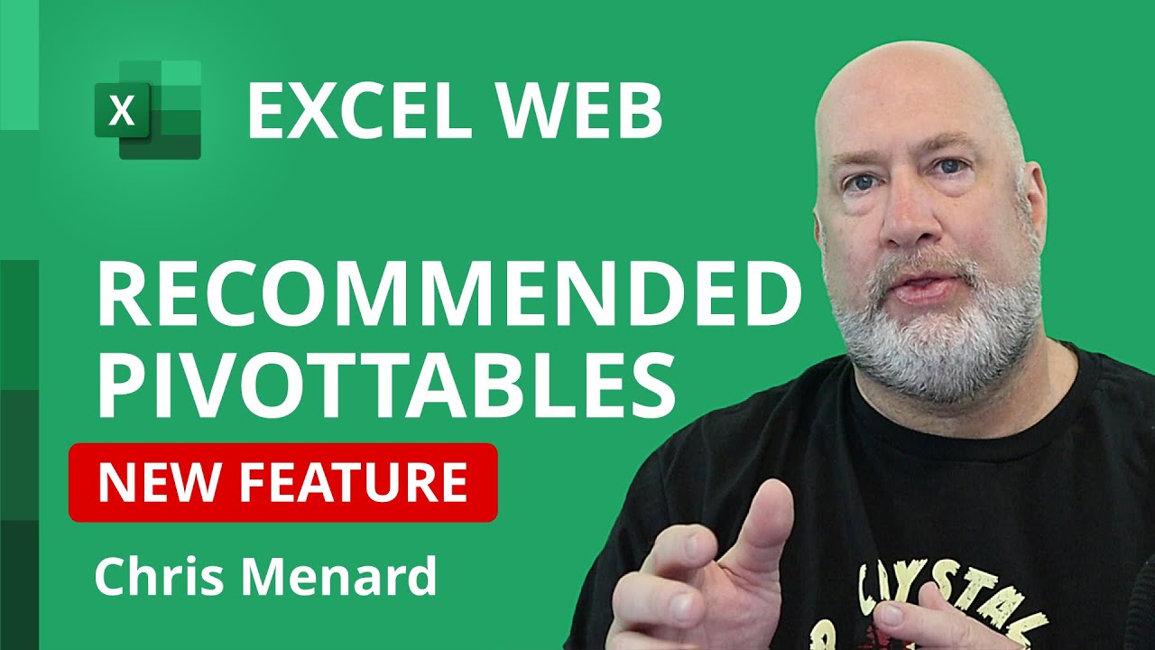 Excel for the web - Recommended Pivot Tables -  New Feature 2021