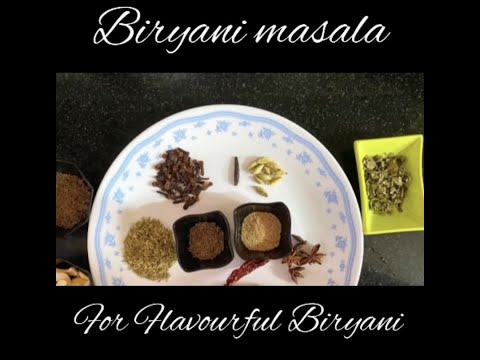 Biryani masala powder || Aromatic biryani masala powder recipe ||
