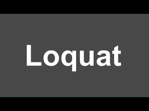 How To Pronounce Loquat | Loquat Pronunciation | How to say Loquat