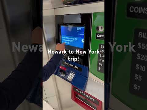 Newark to New York trip! Newark Penn station, Track 1 door, head upstairs, buy ticket to WTC.