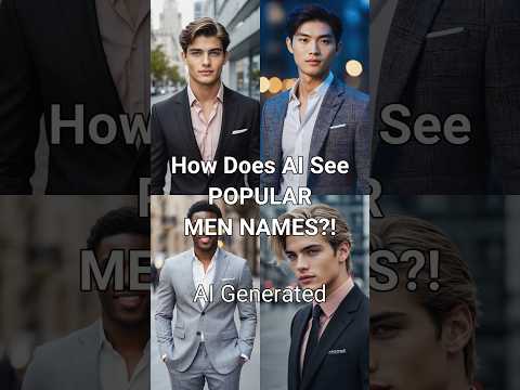 How Does AI See Popular Men Names?!! #ai #aiart #name #names #men #man #boy #guy#model #smiling