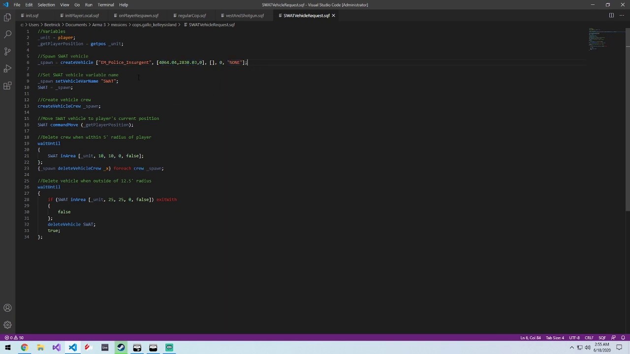 Custom actions on the ACE Interaction Menu