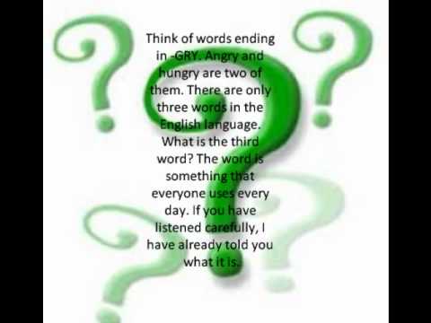 My First Riddle