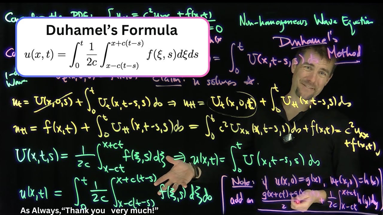 Duhamel's Formula for the Wave Equation