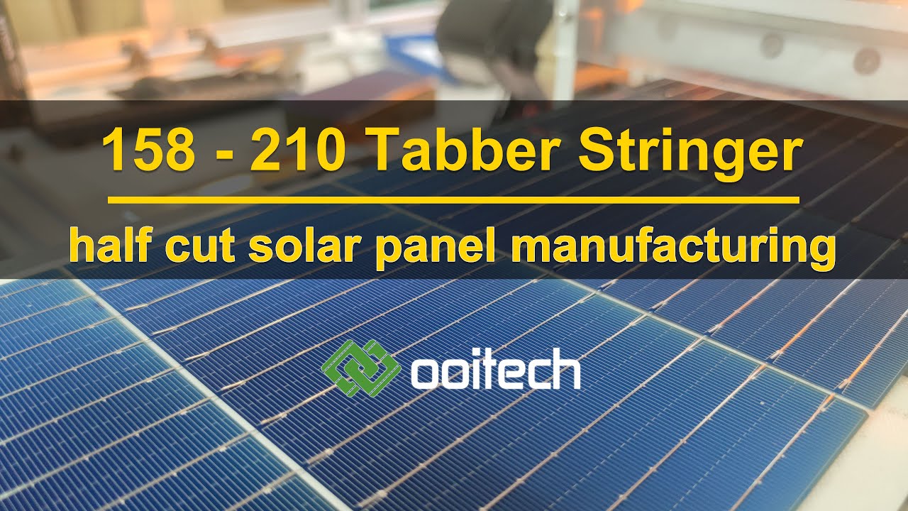 🔥halfcut solar panel manufacturing 158210 MBB tabber stringer