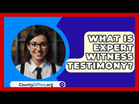 What Is Expert Witness Testimony? - CountyOffice.org