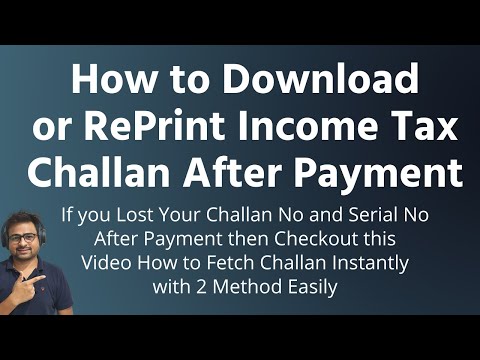 How to Download Income Tax Paid Challan | How to Find Challan Serial Number of Income Tax Payment