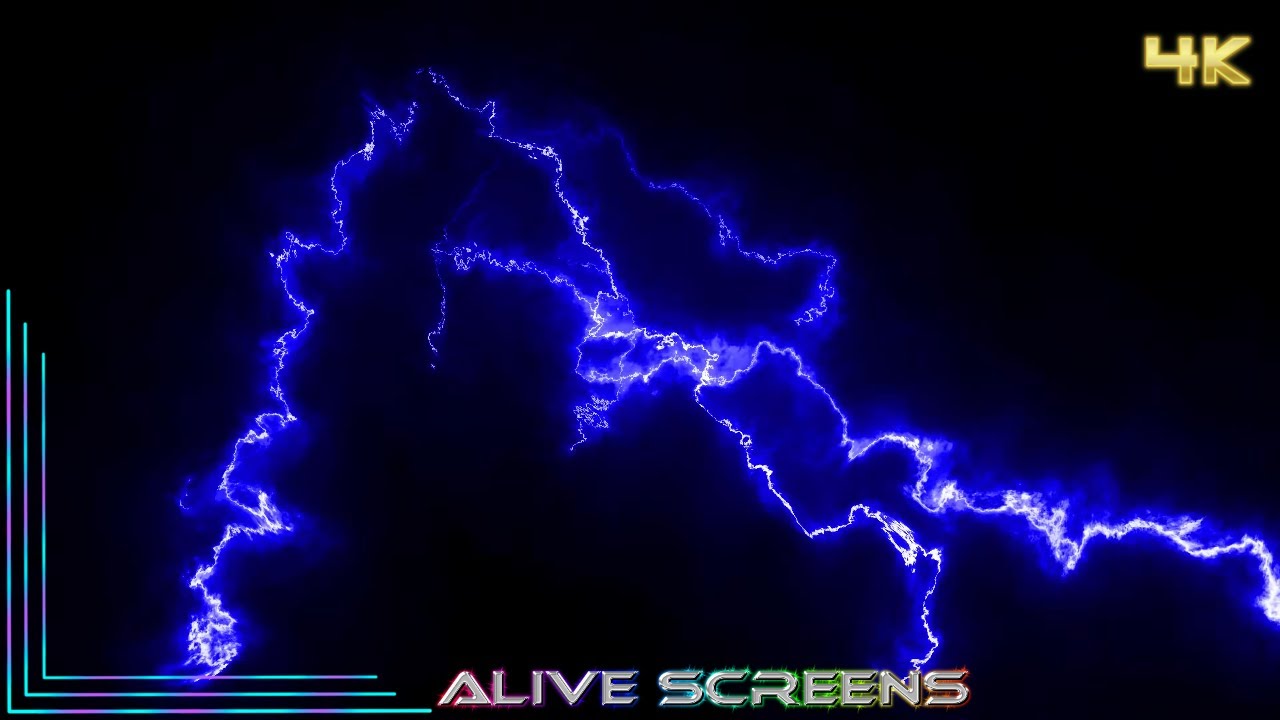 Blue Lightning Storm 4K UHD 11 Hour