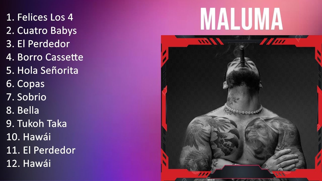M a l u m a 2023 [1 HORA] - Mejores Canciones, Mejores Exitos, Grandes Exitos, Grandes Canciones