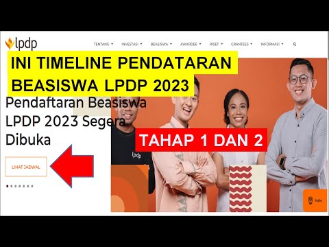 Ini Timeline Pendaftaran Beasiswa LPDP 2023 Tahap 1 dan 2