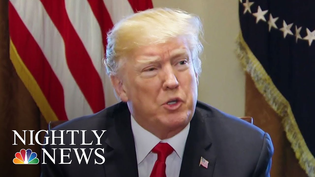 President Donald Trump Defends Tariff Plan As Markets Drop | NBC Nightly News