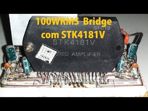 Stereo Audio Amplifier with STK4181V 100WRMS