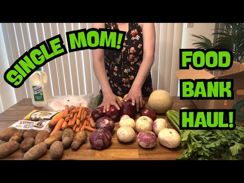 Food Bank Haul / Food Pantry Haul Bay Area California Low Income Single Mom #foodbankhaul #freefood