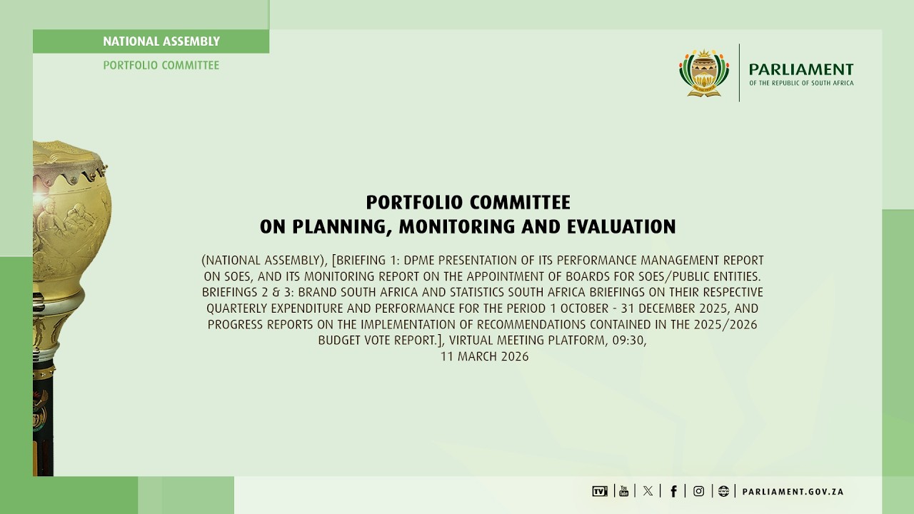 Portfolio Committee on Planning, Monitoring and Evaluation, 11 March 2026