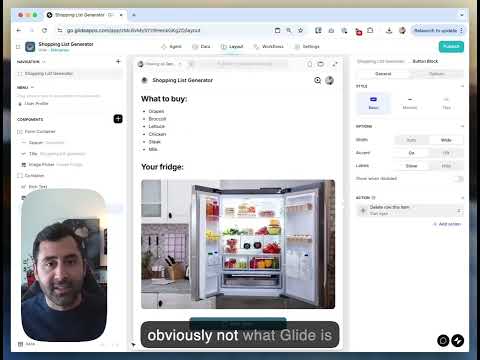 Generate Shopping Lists from Fridge Photos with Glide AI (Image to Text Demo)