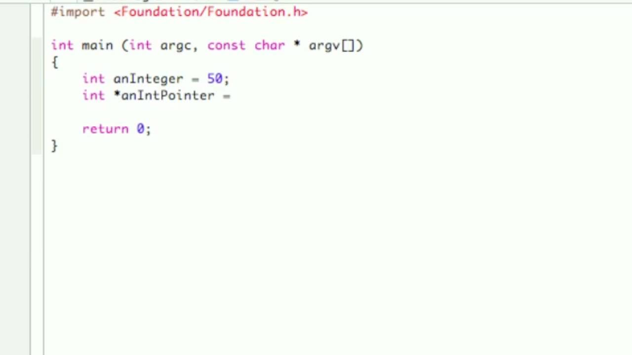 Objective-C Tutorial - Lesson 6: Pointers