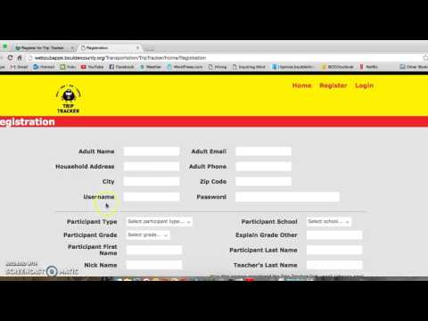 How to Register for Trip Tracker
