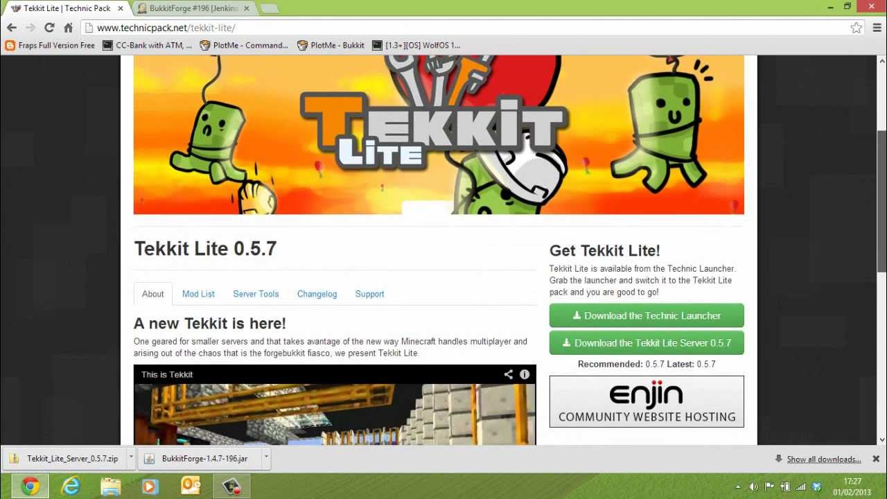 How to install a Tekkit Lite Server with Plugins!