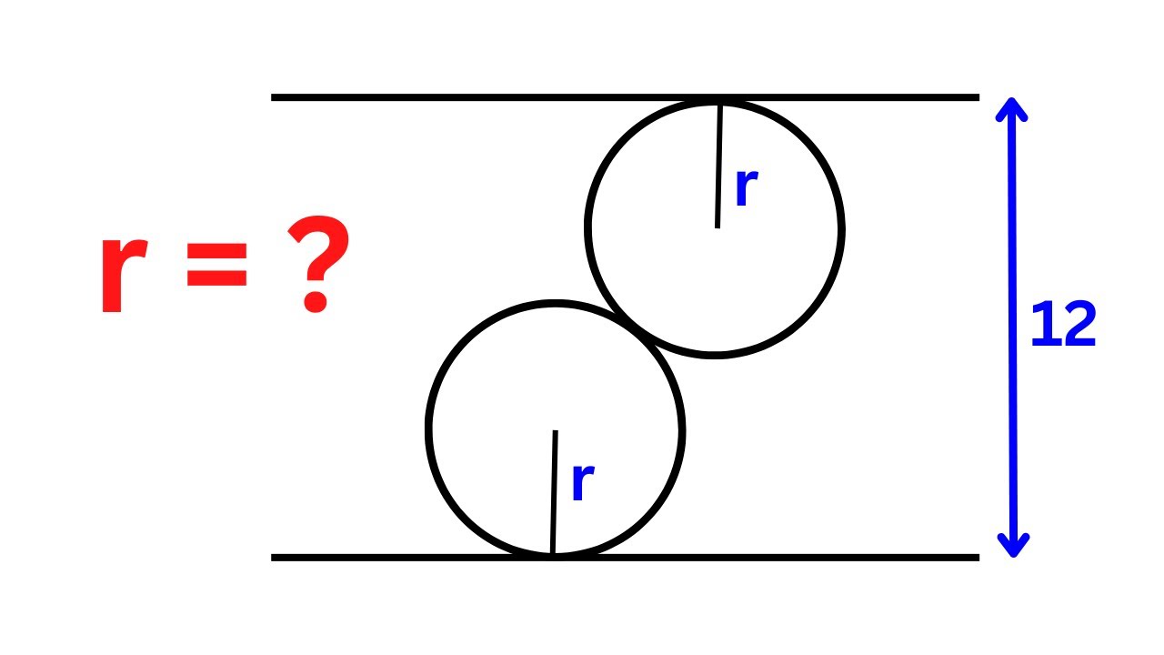 A Nice Geometry Problem | Find The Radius r | Mathematics