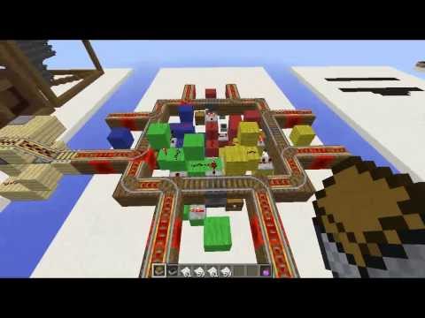 4 way railway intersection (ticket based) Minecraft Project