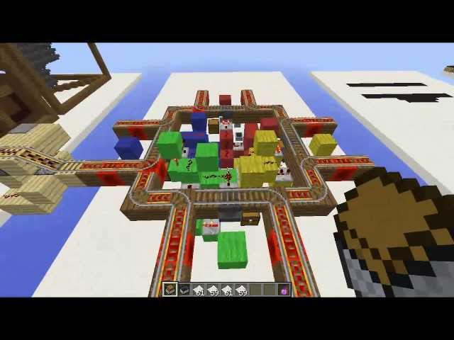 4 way railway intersection (ticket based) Minecraft Map