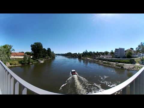 Straubing, Schlossbrücke, video 360