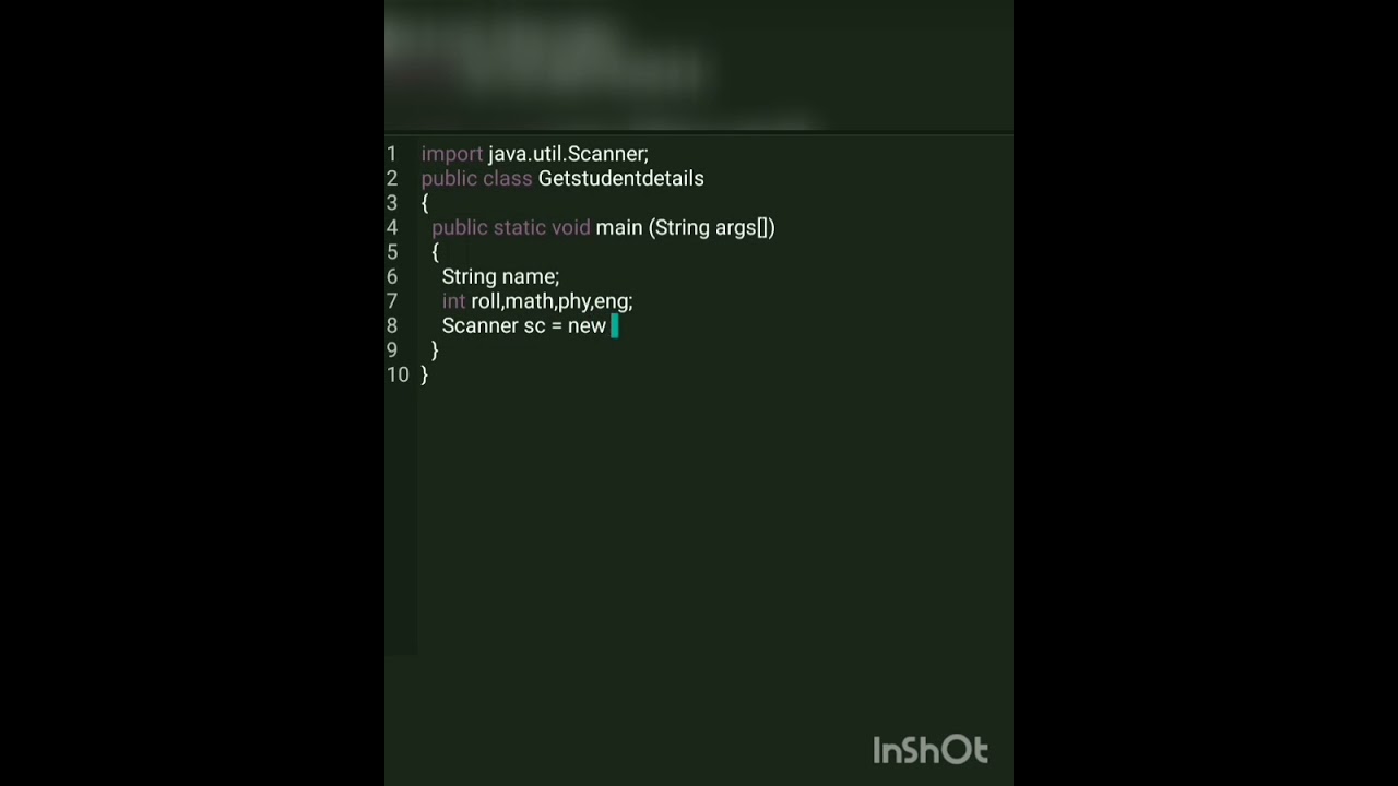 Student details program in java | Java programming