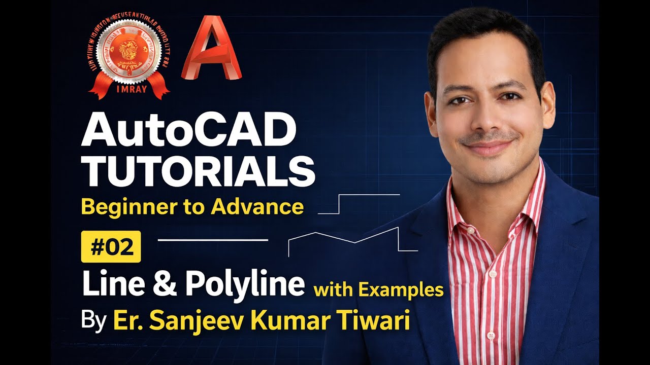 AUTOCAD BASIC TO ADVANCE TUTORIAL 2 (LINE & POLYLINE WITH EXAMPLES)