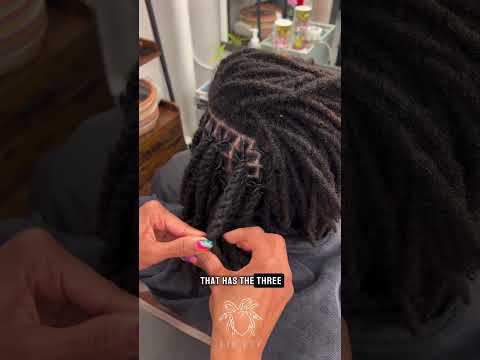 How to 3 Strand Twist Locs #locstyles #retwist #locs #dreads #twists #locstyles @knottyloclab
