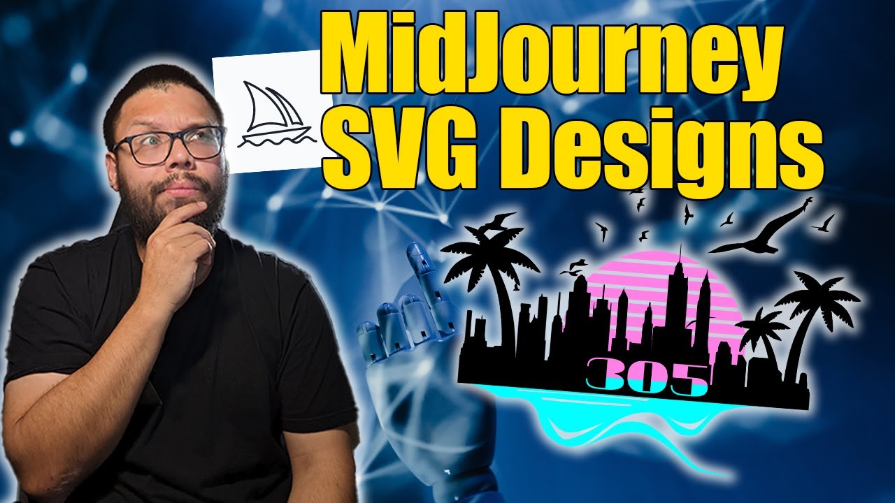 How To Make Vector/SVG Images Using MidJourney A.I | Make Vinyl Cut Files