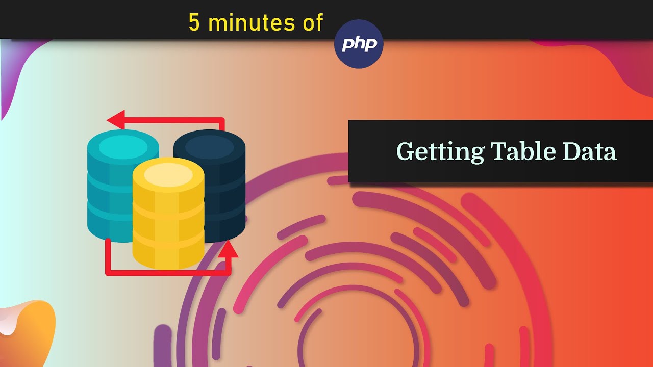 Getting Data From Database Table Using PHP Class - In 5 Minutes