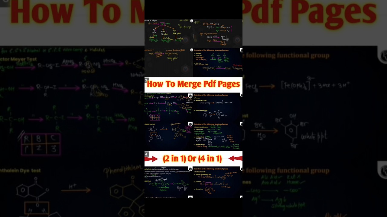 How to Merge Pdf Pages 4 in 1 or 2 in 1 #mindopener #ytshorts ##youtubeshorts #facts
