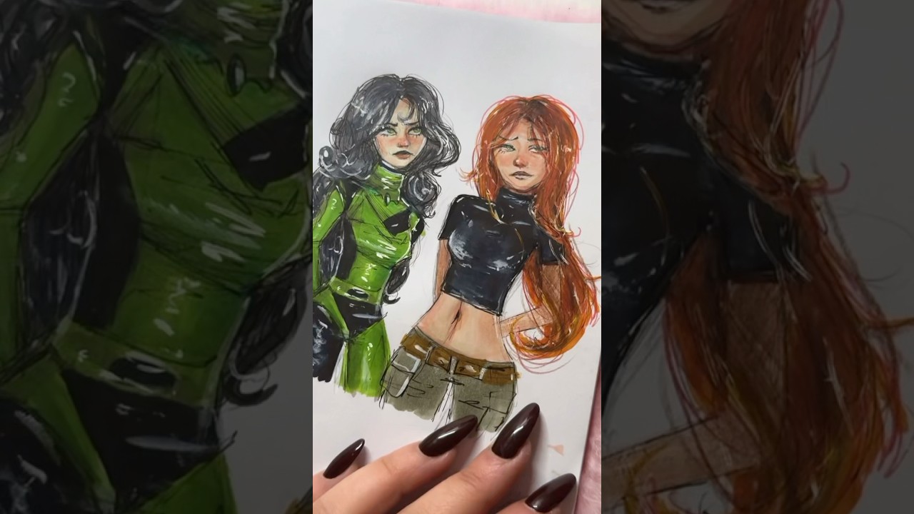 ASMR drawing✨ #kimpossible #asmr